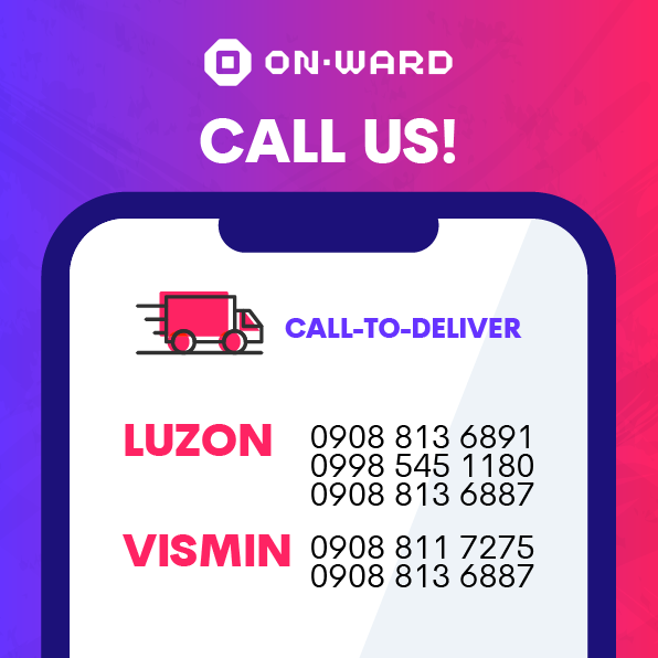 Contact us as easy as 1,2,3! - OnWard PH